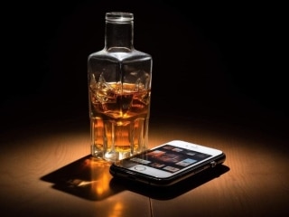 Karaoke Dial Drunk - Video with Lyrics - Noah Kahan