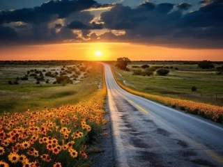 Karaoke Texas Sun - Video with Lyrics - Khruangbin