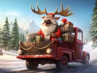 Karaoke Leroy the Redneck Reindeer - Video with Lyrics - Joe Diffie