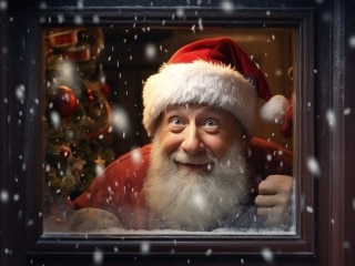 Karaoke Santa Claus Is Watching You - Video with Lyrics - Ray Stevens