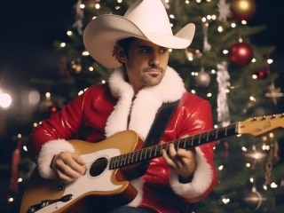 Karaoke Santa Looked a Lot Like Daddy - Video with Lyrics - Brad Paisley