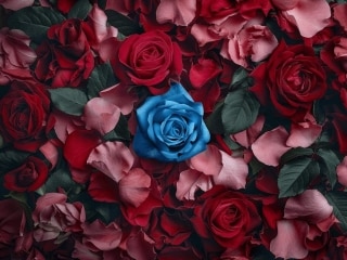 Karaoke Una rosa blu - Video with Lyrics - Michele Zarrillo