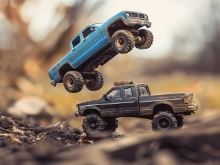 Karaoke Two Trucks - Video with Lyrics - Lemon Demon