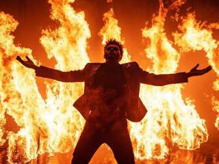 Karaoke Dancing in the Flames - Video with Lyrics - The Weeknd