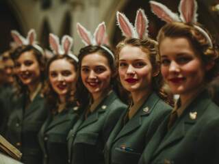 Karaoke Run Rabbit Run - Video with Lyrics - The D-Day Darlings