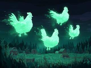Karaoke Ghost Chickens in the Sky (live) - Video with Lyrics - Leroy Troy