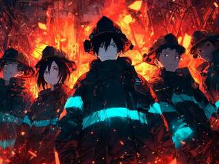 Karaoke MAYDAY - Video with Lyrics - Fire Force (炎炎ノ消防隊)