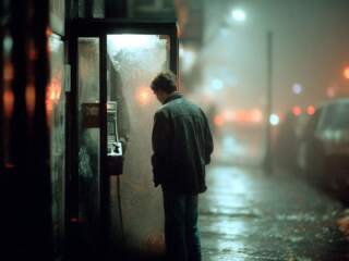 Standing Outside a Broken Phone Booth with Money in My Hand - Primitive ...