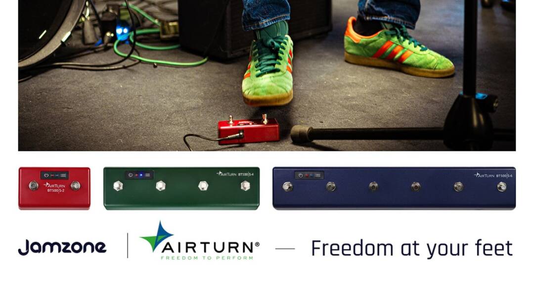 Jamzone x Airturn: Control Your Backing Tracks with Pedals - Blog | Jamzone